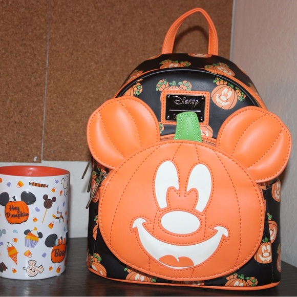 Loungefly | Bags | Loungefly Mickey Pumpkin Mini Backpack | Poshmark